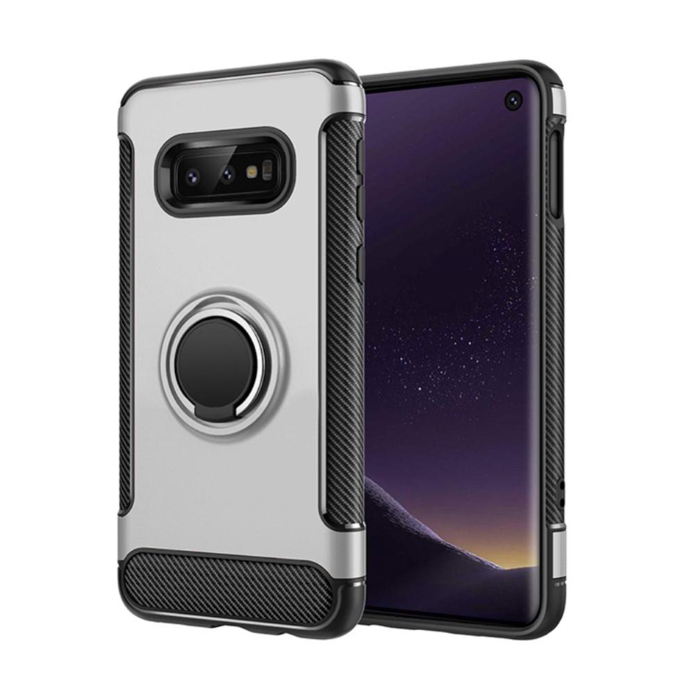 Köp Samsung Galaxy S10e - Armour Ring Skal - Silver - Teknikhallen.se