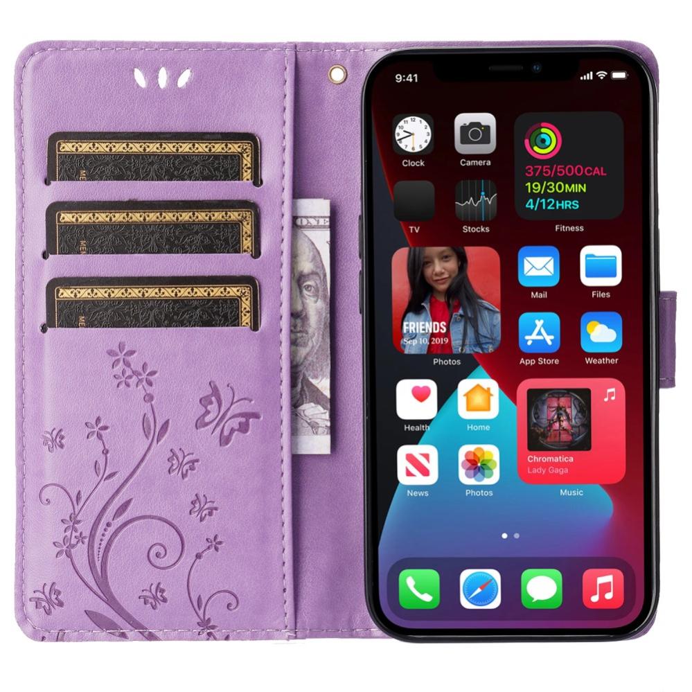 Köp iPhone 15 Fodral Med Blommigt Tryck Ljus Lila - Teknikhallen.se