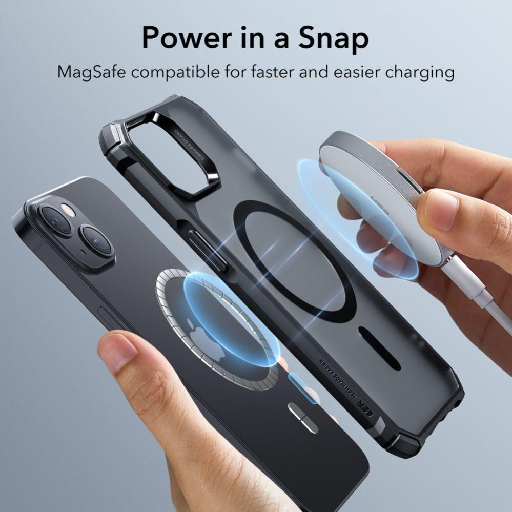 Köp ESR iPhone 14 Plus Skal Air Armor HaloLock MagSafe Frostad Svart ...