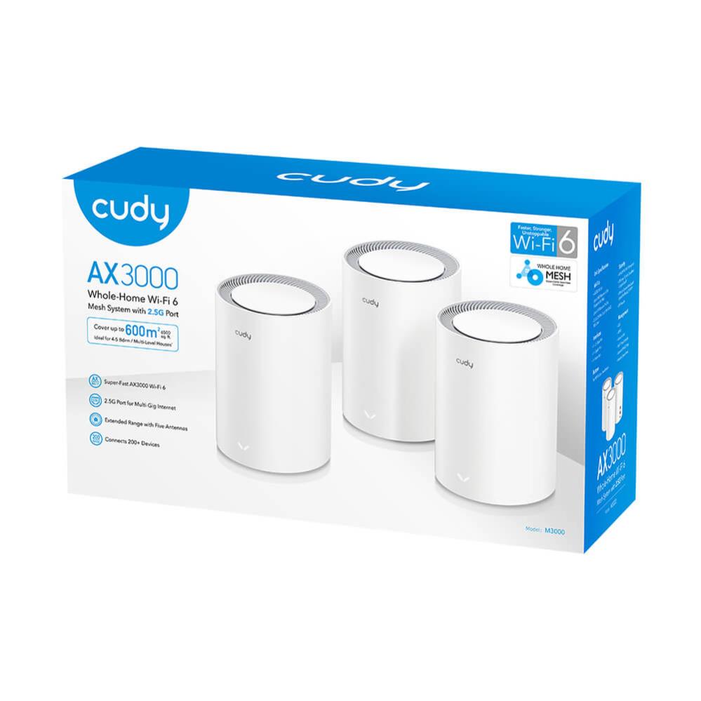 Köp Cudy Mesh Solution M3000 3-pack AX3000 Gigabit Wi-Fi 6 2.5G Vit ...