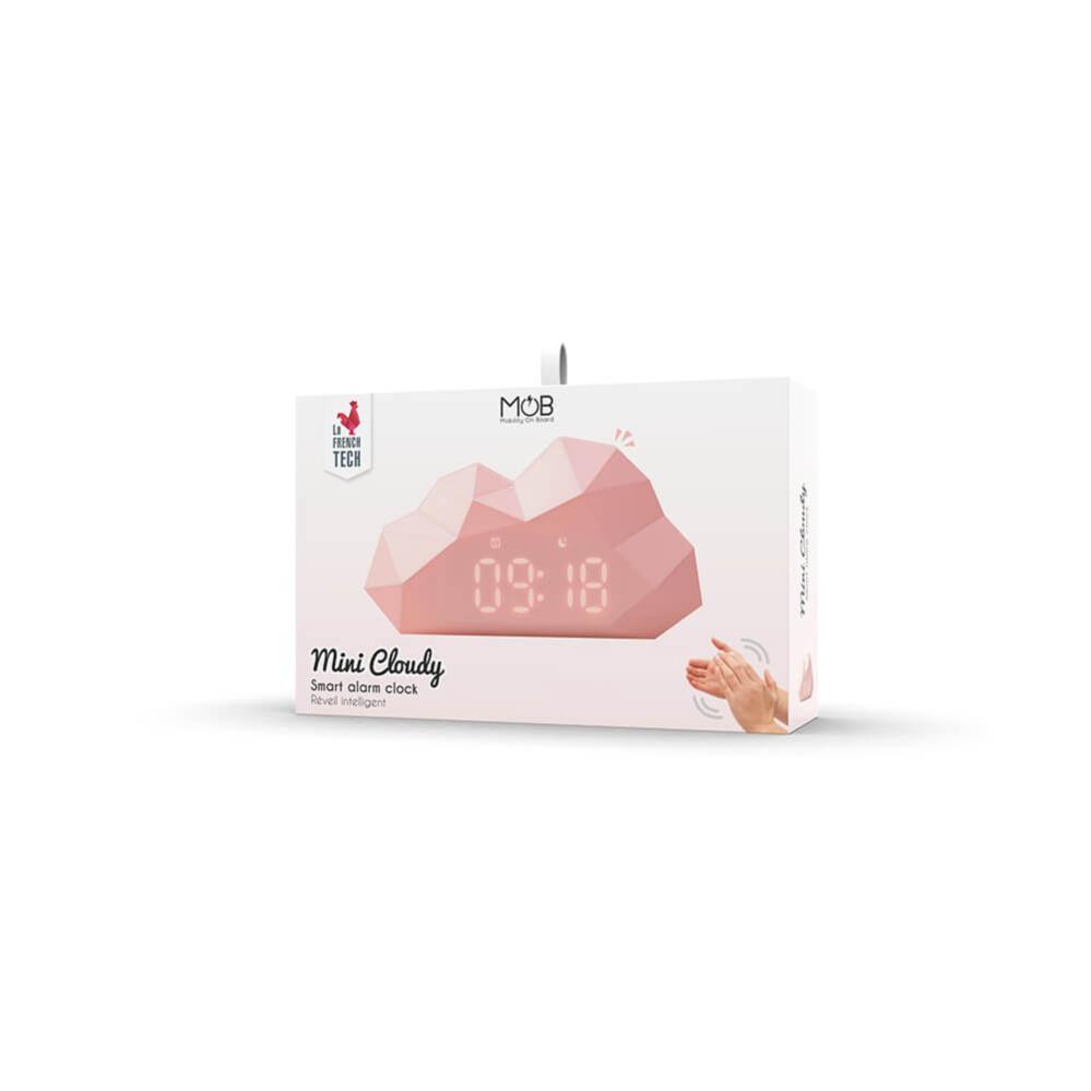 Köp MOB Väckarklocka Mini Cloudy Ljusrosa - Teknikhallen.se
