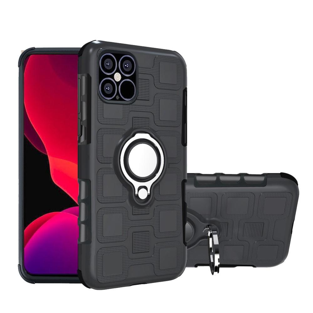 Köp iPhone 12 / 12 Pro - Geometriskt Ring Skal - Svart - Teknikhallen.se
