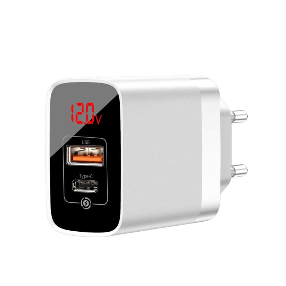 Köp Baseus PPS 18W USB-C USB-A Med PD 3.0 Laddare - Vit - Teknikhallen.se