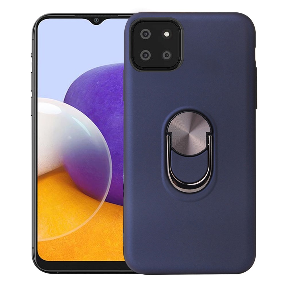 Köp Samsung Galaxy A22 5G - Hybrid Ring Skal - Mörk Blå - Teknikhallen.se