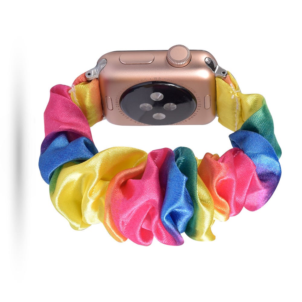 Köp Scrunchie Pride Rainbow Armband Apple Watch 41/40/38 mm ...