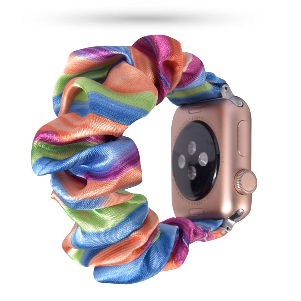 Köp Scrunchie Rainbow Armband Apple Watch 41/40/38 mm - Teknikhallen.se