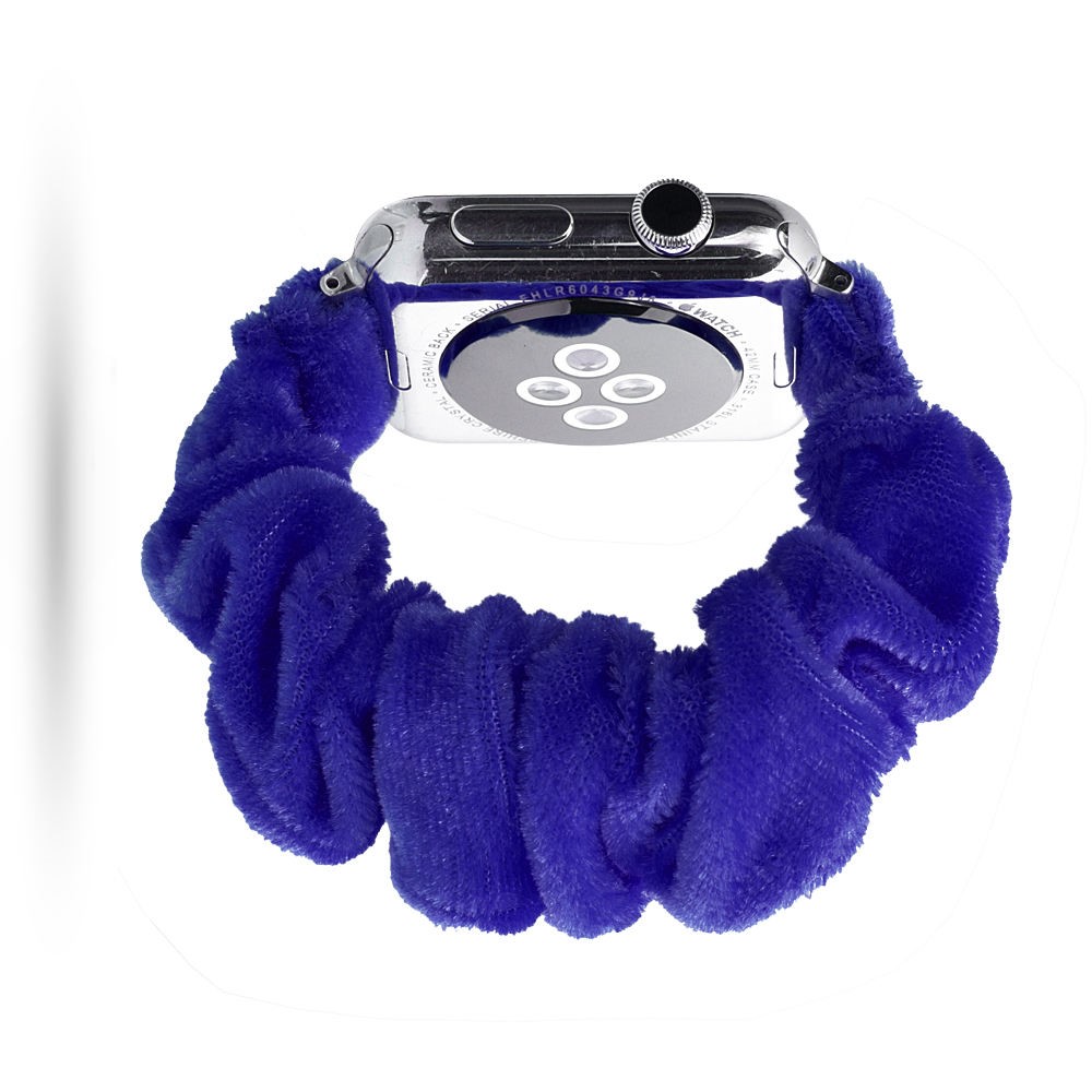 Köp Scrunchie Blue Armband Apple Watch 42/44/45/49 mm - Teknikhallen.se