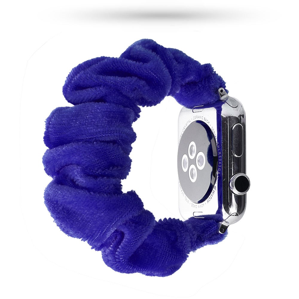 Köp Scrunchie Blue Armband Apple Watch 42/44/45/49 mm - Teknikhallen.se