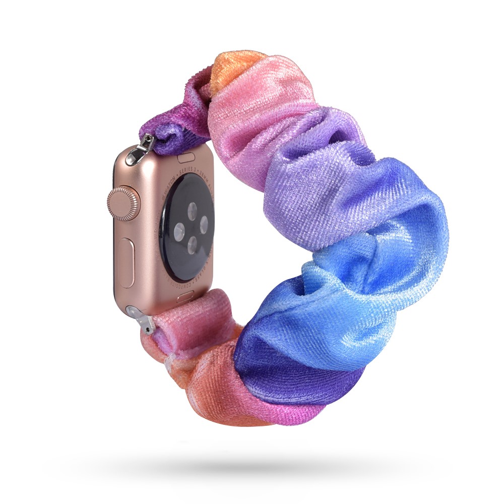 Köp Scrunchie Rainbow Armband Apple Watch 42/44/45/49 mm - Teknikhallen.se