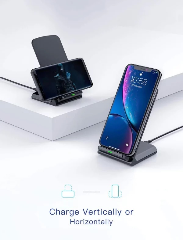 Köp Trådlös Snabbladdare - Svart - Teknikhallen.se