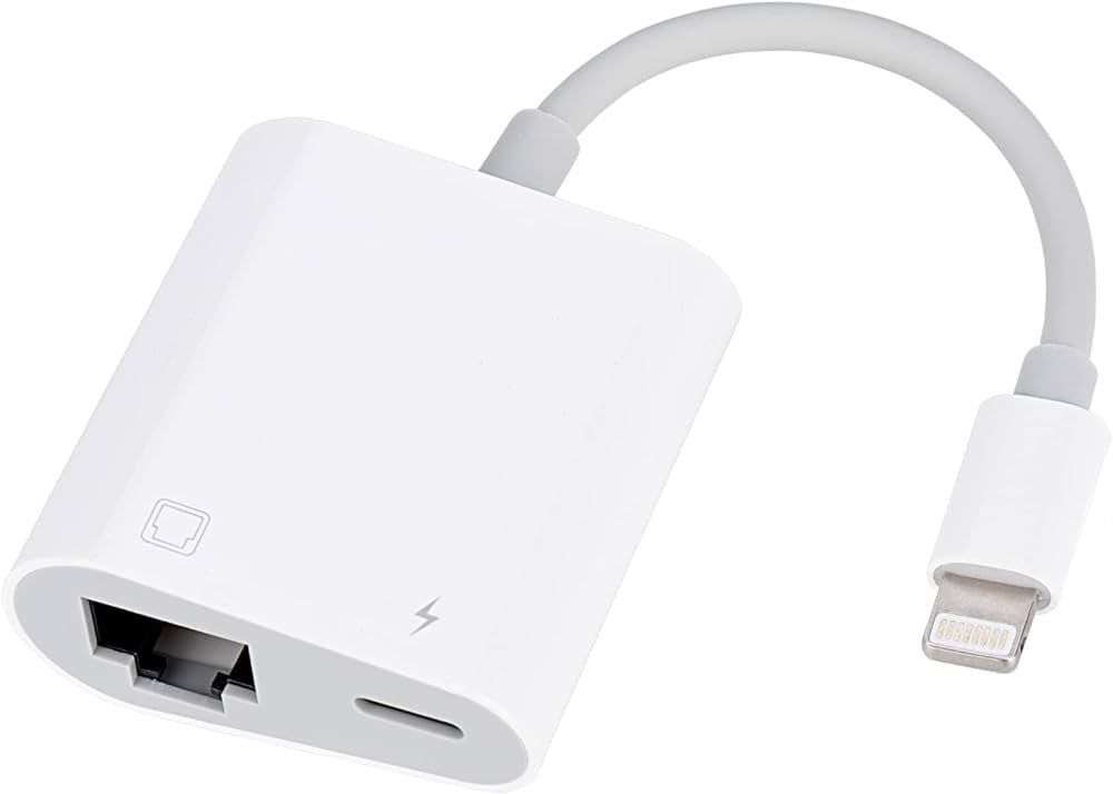 Köp ENKAY 2in1 Lightning Till USB-C/RJ45 Ethernet Adapter Vit ...